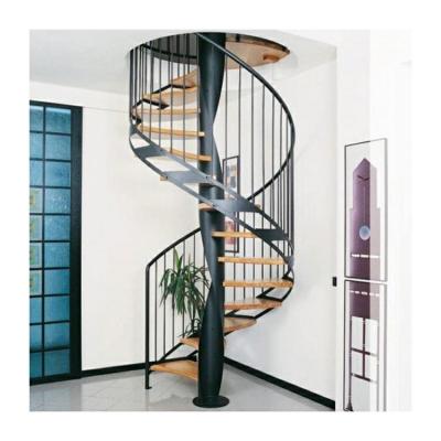 Cina House project customize wood banister house using spiral staircase in vendita