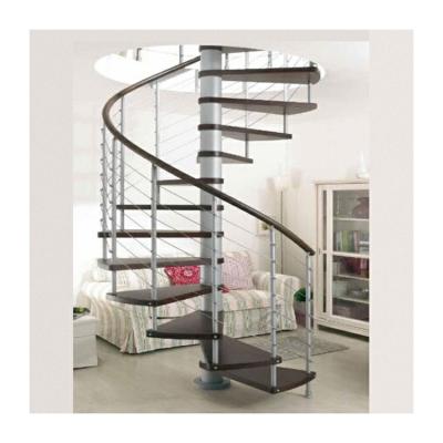 Cina House project customize wood banister house using spiral staircase in vendita