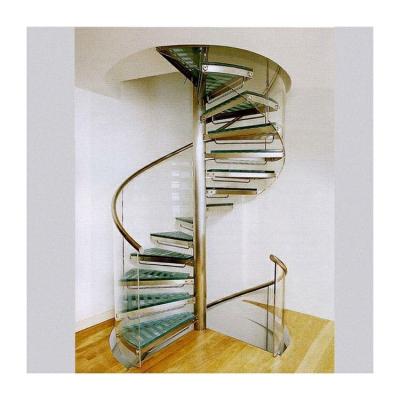 Cina Condominium long chandelier staircase glass spiral loft stairs in vendita