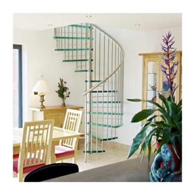 Cina Made in China indoor stair price glasstread spiral staircase in vendita