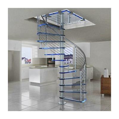 Cina Factory price staircase prices glass spiral stairs in vendita
