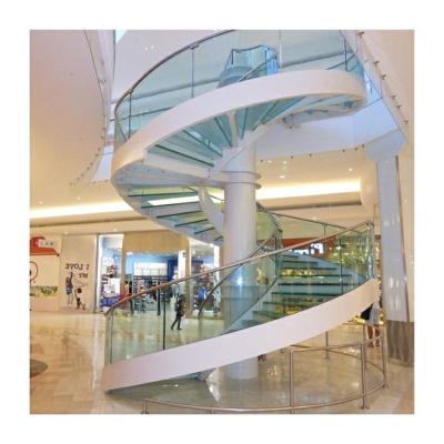 Cina General direct sales function of staircase in building steel spiral glass stairs in vendita