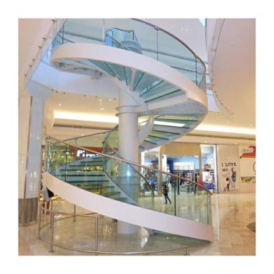 Cina China supplier stair time switch indoor glass spiral staircase price in vendita