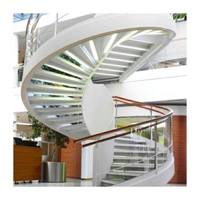 Cina Factory direct supply indoor stair spiral staircases glass prices in vendita