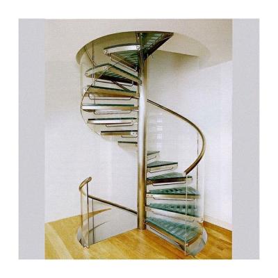 Cina Factory price long stair chandelier tempered glass spiral staircase prices in vendita