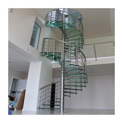 Cina Residential economic staircase glass railing spiral stairs in vendita