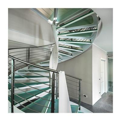 Cina Apartment modern stair chandeliers glass spiral staircase fitting in vendita