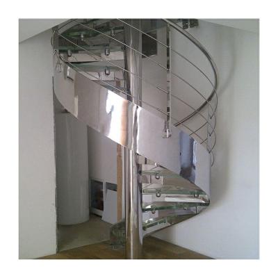 Cina General direct sales steel stair railings glass outdoor spiral staircase prices in vendita