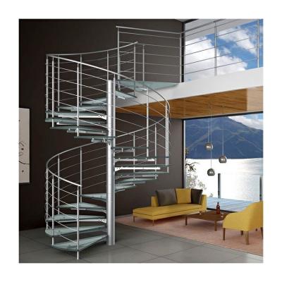 Cina China china stair climber free sample oem glass spiral staircase in vendita