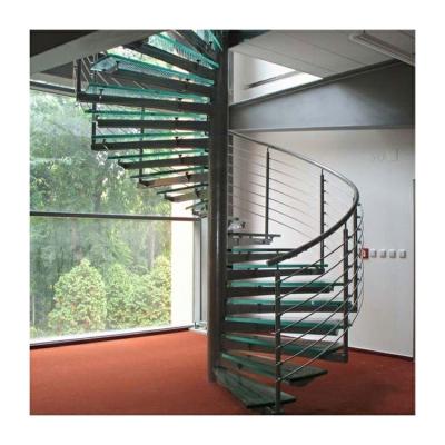Cina Foshan staircase railings prebricated glass spiral stairs in vendita