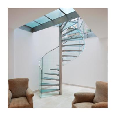Cina Foshan staircase railings prebricated glass spiral stairs in vendita