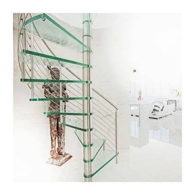 Cina Factory direct sales outdoor stair covering spiral staircase glass balustrade in vendita