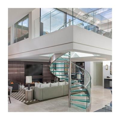 Cina Manufacturer supply stairs design glass small spiral stair in vendita