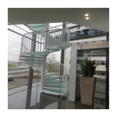 Cina WilliamArchi small space stairs indoor diy glass spiral stair in vendita