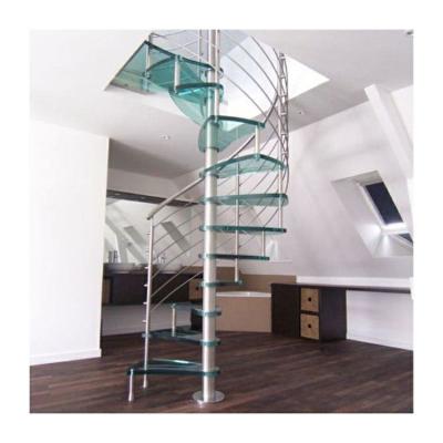 Cina China flower shaped stair railings price of glass spiral staircase in vendita