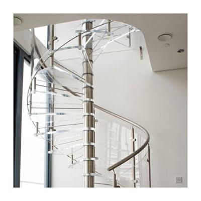 Cina Factory price cast stairs glass spiral stair with cover in vendita