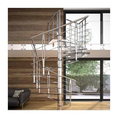 Cina Manufacturer supply modular stairs customized glass spiral stair in vendita