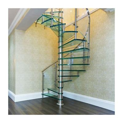 Cina Residential precast stairs spiral steel glass stair in vendita