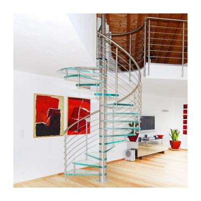 Cina General direct sales outdoor stairs glass treads spiral stair in vendita