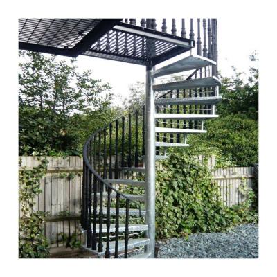 Cina Outdoor metal handrail galvanized steel balustrades cast iron spiral staircase balustrade in vendita