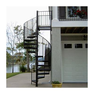 Cina Metal stair design stainless steel swimming pool handrail modern cast iron spiral staircase in vendita