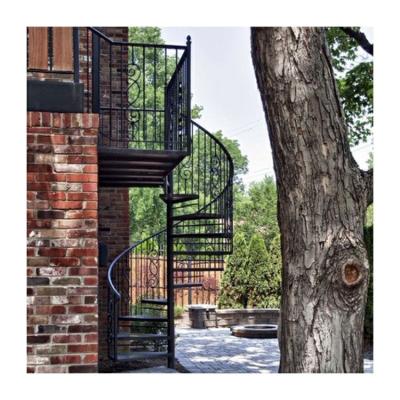 Cina Metal railing outdoor stairs cast iron stairs carbon steel spiral staircase in vendita