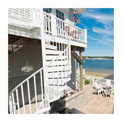 Cina Metal stair stainless steel stairs outdoors small cast iron spiral staircase in vendita