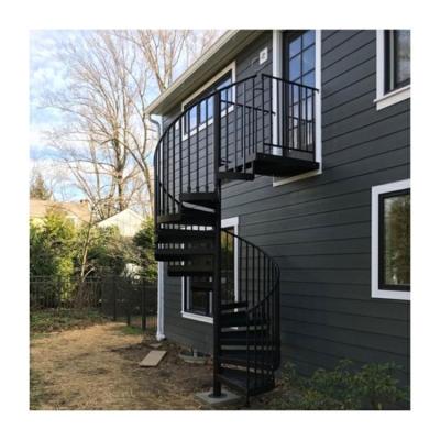 Cina Metallic stairs modern iron stairs exterior steel plate spiral staircase in vendita