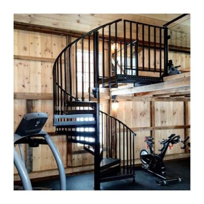 Cina Decorative wrought iron garden fencing outdoor steel curved stairs used spiral stairscase metal staircase in vendita