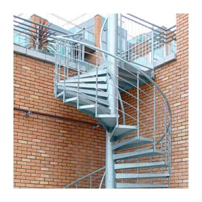 Cina Folding metal stairs portable steel stairs ower price cast iron spiral staircase in vendita