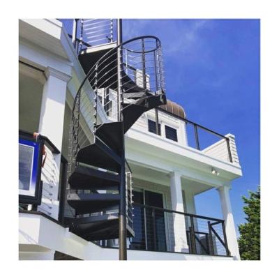 Cina Metal material iron flower pot stand powder coated steel spiral staircase in vendita