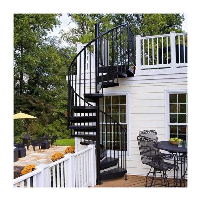 China Interior metal stair interior steel stair iron spiral staircase model for sale