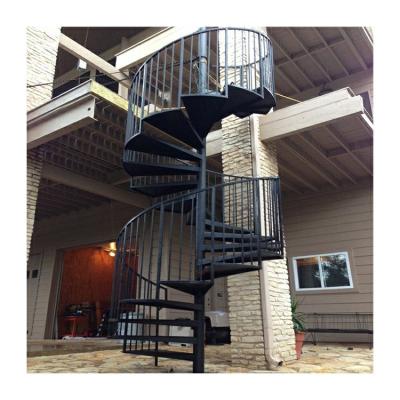 China Iron stair baluster design stainless steel helical stairs used metal spiral staircase for sale