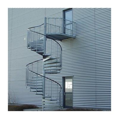 Cina Prefab metal stairs wrought iron leaves and flowers stainless steel galss spiral staircase in vendita