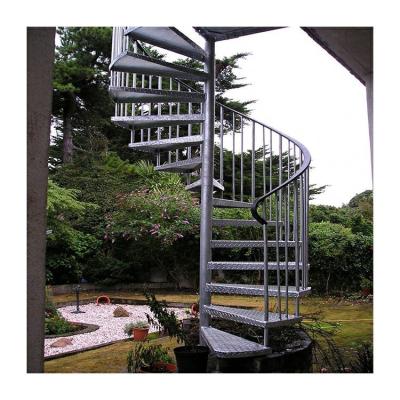 Cina Used metal stairs steel folding stairs iron spiral staircase iron price in vendita