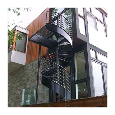 Cina Metal stair spindles stainless steel stairs designs iron spiral staircase factory in vendita