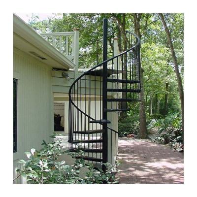 Cina Metal railing mild steel stairs cheap iron spiral staircase in vendita