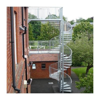 China Metal stair steps stainless steel baluster designs wrought iron spiral staircase price for sale