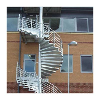 Cina Iron spindles metal stair stainless steel loft stairs metal spiral staircase in china in vendita