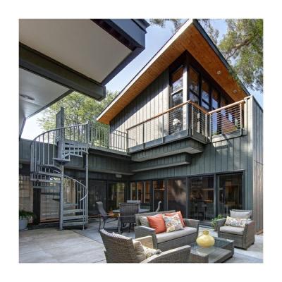 Cina Outdoor metal handrail wrought iron plant pot stands galvanized steel spiral staircase in vendita