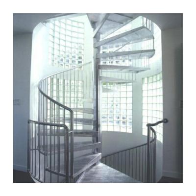 Cina Steel grid rod iron staircase prefabricated metal spiral stair in vendita