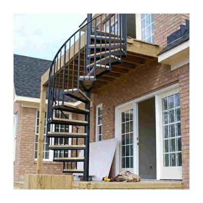 Cina Wrought iron garden bridges stainless steel stair handrail modern metal spiral staircase in vendita