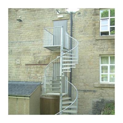 Cina Metal safety loop pin wrought iron rosette stair handrail steel spiral staircase in vendita