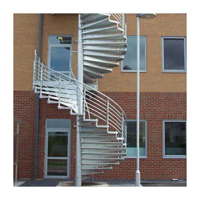 Cina Wrought iron columns cabon steel stairs collapsible metal rod spiral staircase in vendita