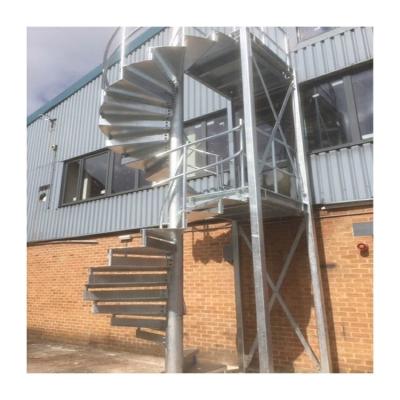 Cina Residential iron stairs stair steel gratings metal spiral staircase railing in vendita