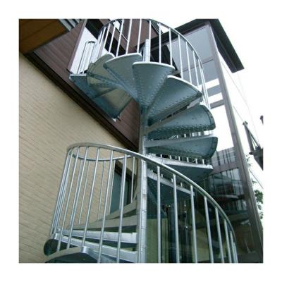 Cina Casting outdoor metal stairs stainless steel round stairs spiral iron staircase in vendita