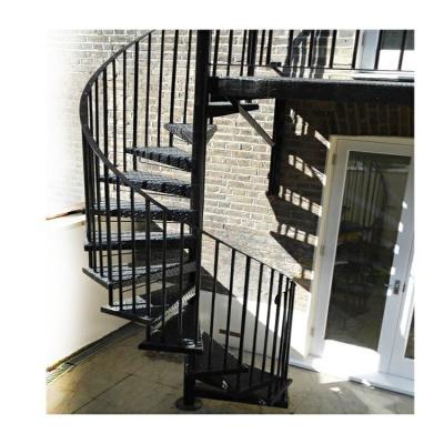 Cina Stainless steel baluster iron staircase prices outdoor metal casting spiral stairs in vendita