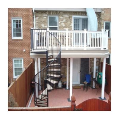 Cina Steel wrought iron window grill design steel banister stairs interior metal spiral staircase in vendita