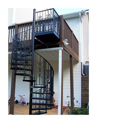 Cina Cast metal flower steel bar grates stairs cast iron industrial spiral staircase in vendita