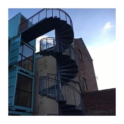 Cina Outdoor iron railing designs stainless steel stair steps indoor metal spiral staircase in vendita